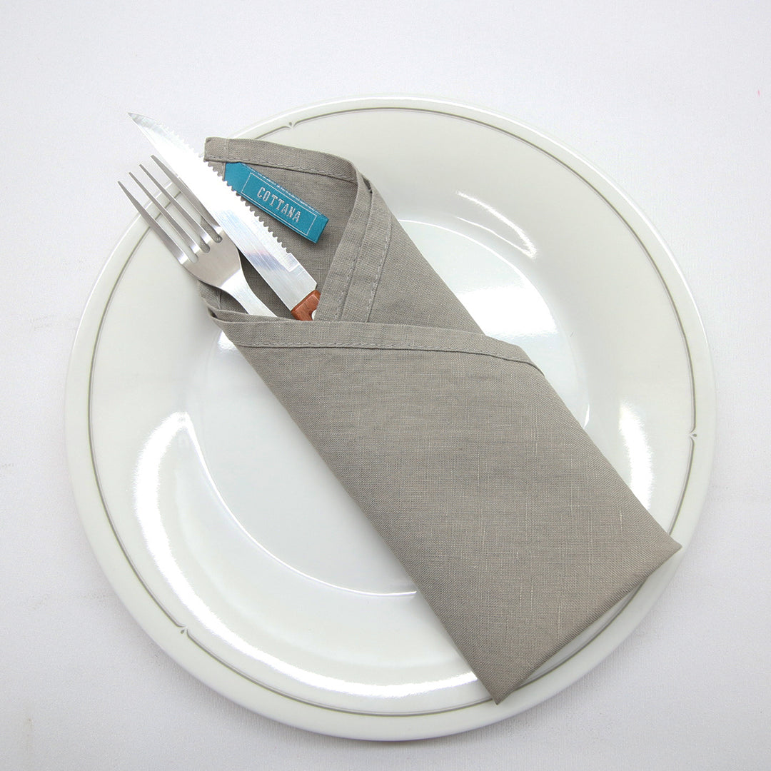 Linen Napkins Set, 1 dozen (12 pieces)