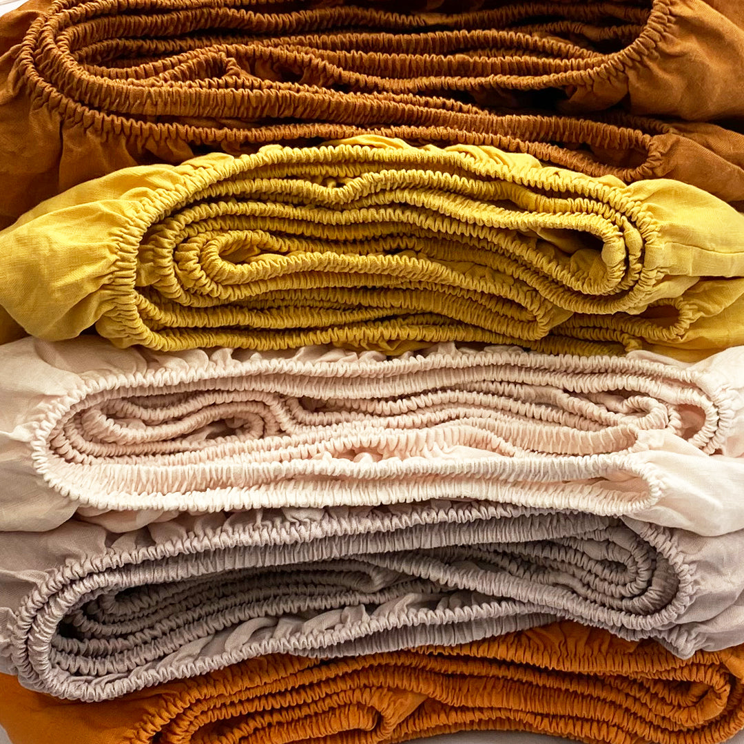 Brook Linen Fitted Sheet